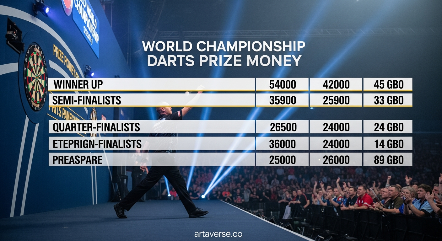 World Championship Darts Prize Money Full Breakdown and Latest Payout ...